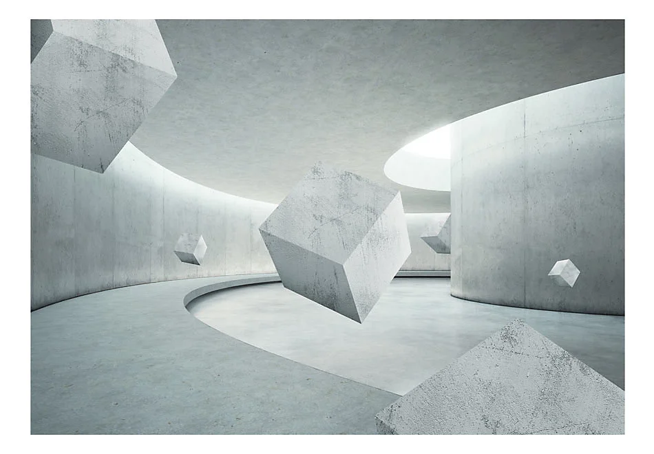 Papier Peint Intissé Panoramique 3d Et Point De Vue Geometry Of The ...